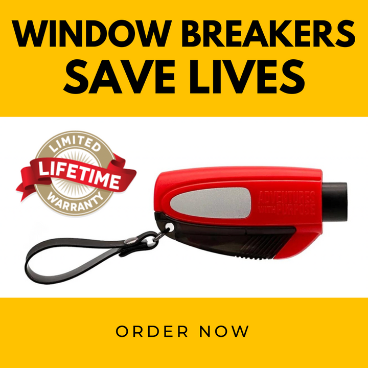 2-in-1 Emergency Window Breaker & Seatbelt Cutter – Adventures With Purpose