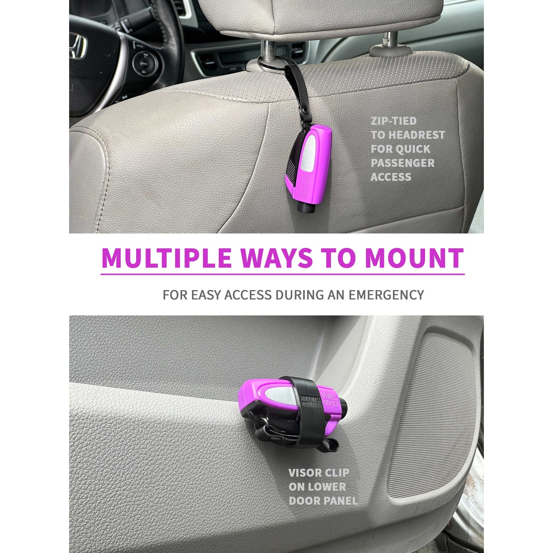 2-in-1 Emergency Window Breaker & Seatbelt Cutter – Adventures With Purpose